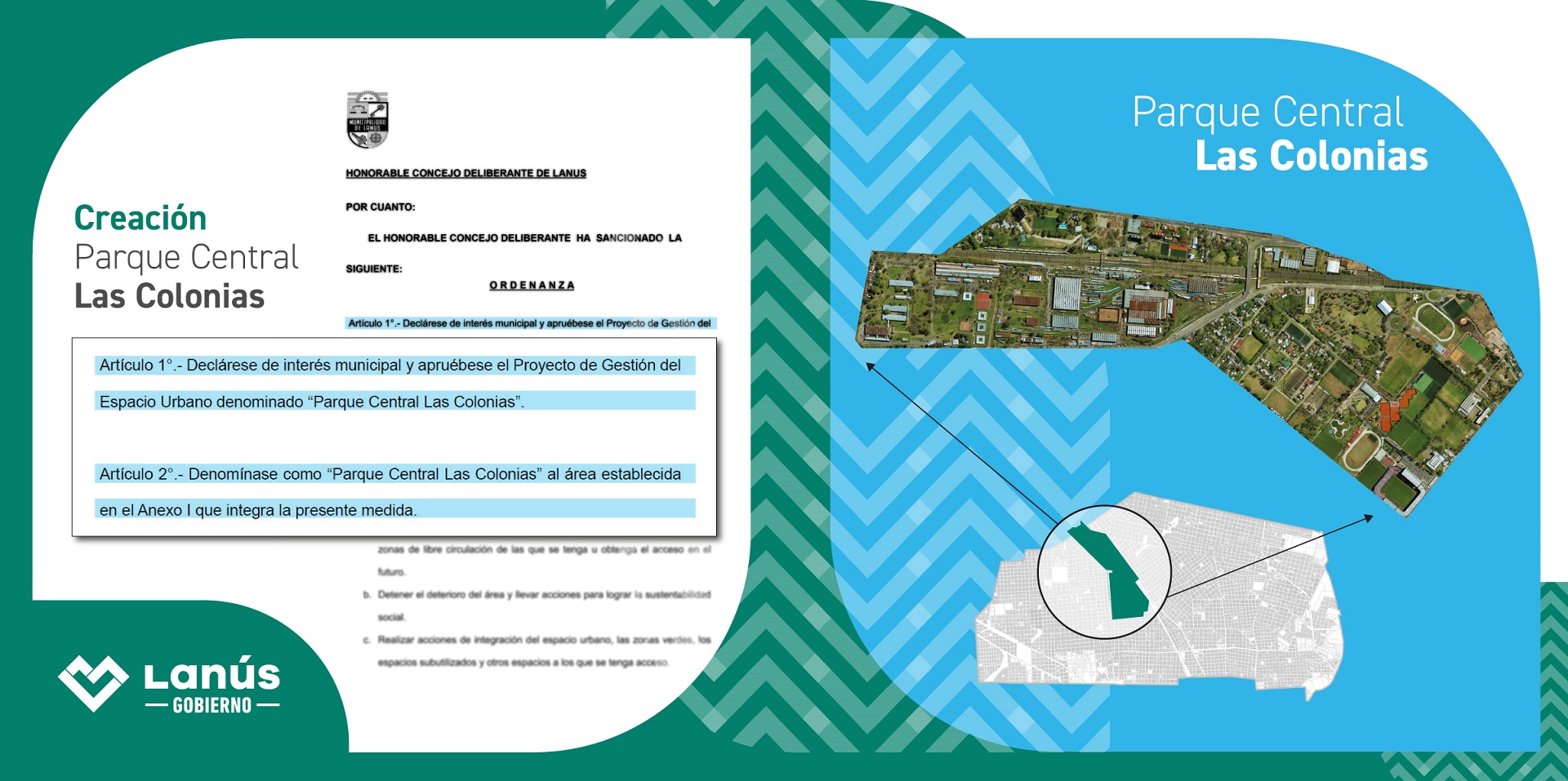 Presentación Del Proyecto “parque Central Las Colonias”: Un Gran Pulmón